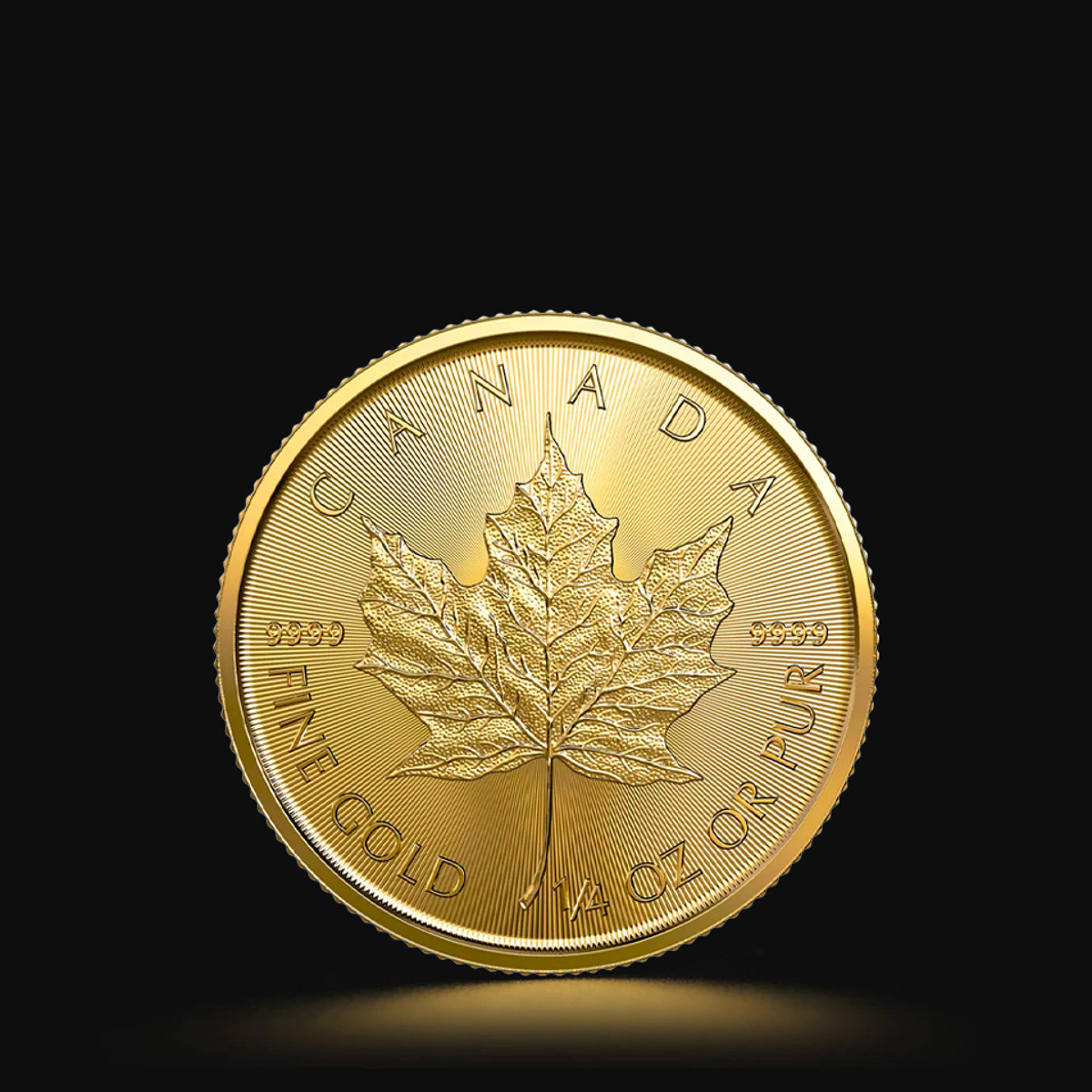 1/4 oz Canadian Maple Leaf gold coin | Tavex