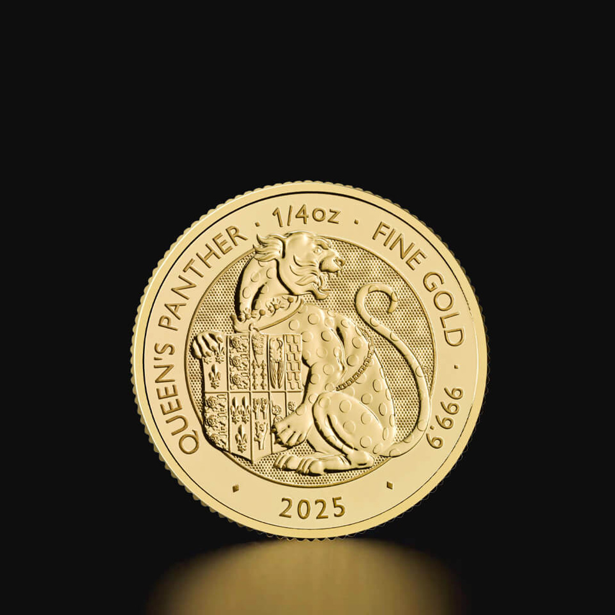 Złota moneta Bestie Tudorów: Pantera Królowej 1/4 oz | Tavex