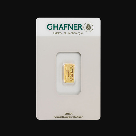 1 gram C.HAFNER Gold Bar | Tavex