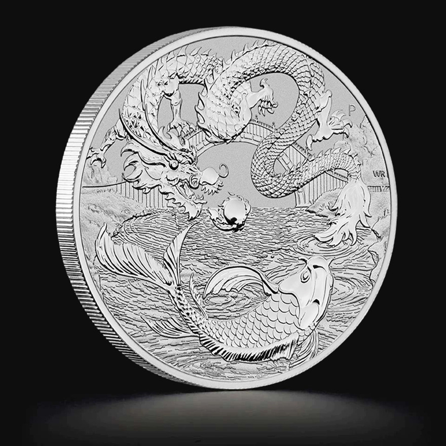 1 oz Australian Dragon And Koi Silver Coins* | Tavex