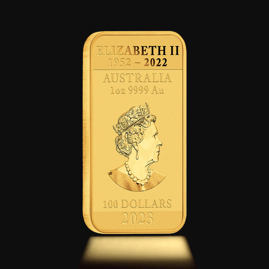 1 oz Australian Dragon Rectangular Gold Coin | Tavex