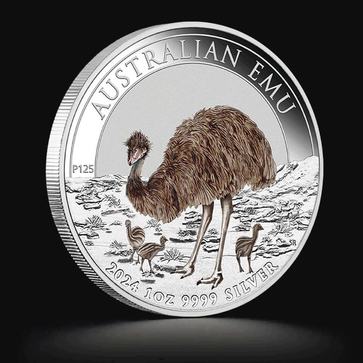 1 oz Australian Emu Silver Coloured Coins | Tavex