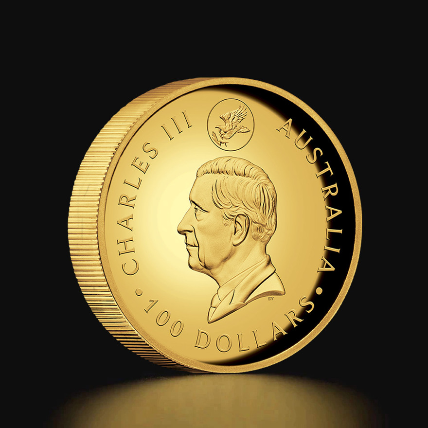 1 oz Australian Wedge-tailed Eagle High Relief Gold Coin | Tavex