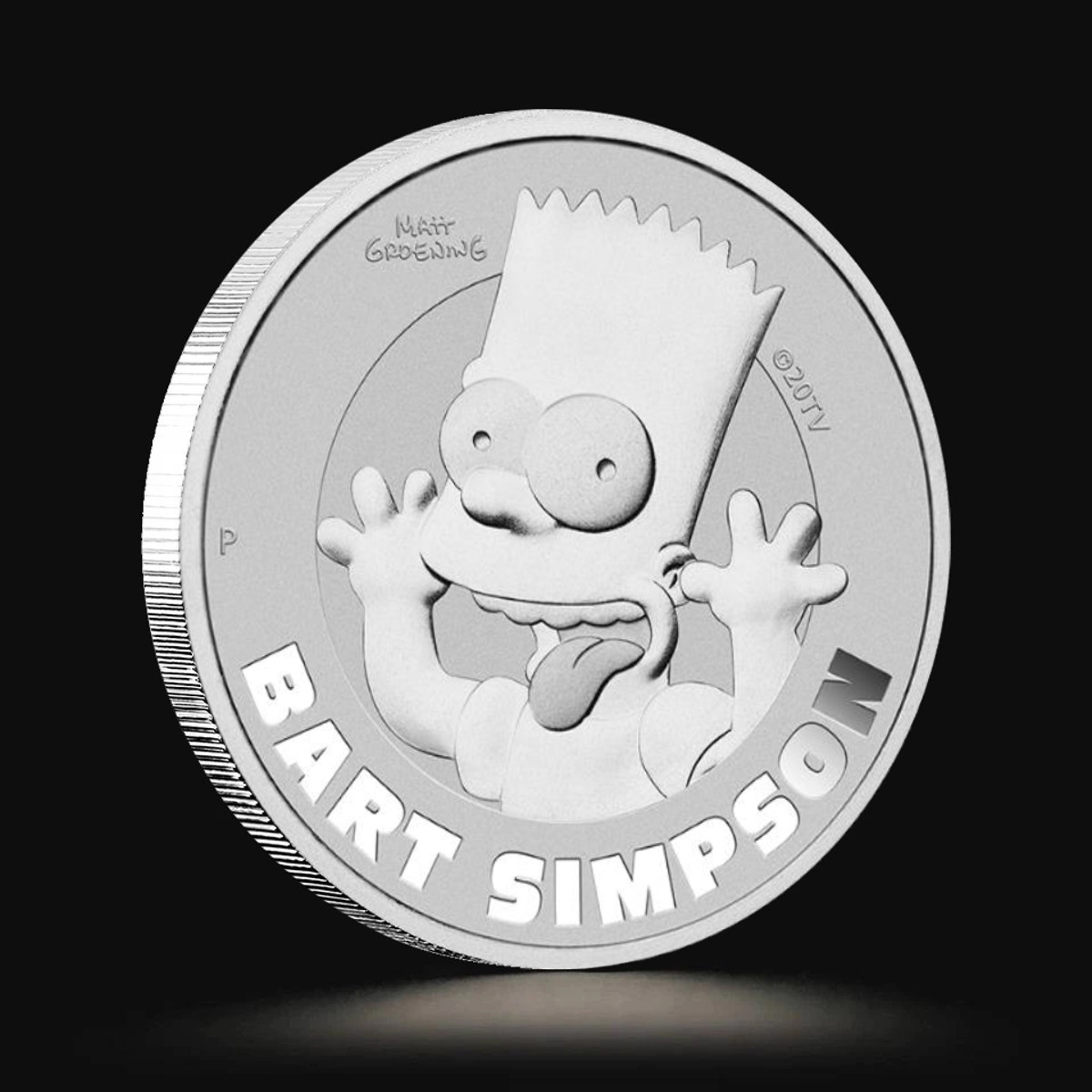 1 oz Bart Simpson Silver Coin | Tavex