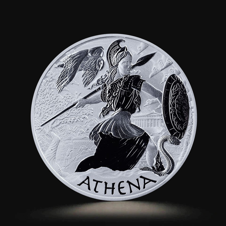 1 oz Gods of Olympus Athena Silver Coins | Tavex