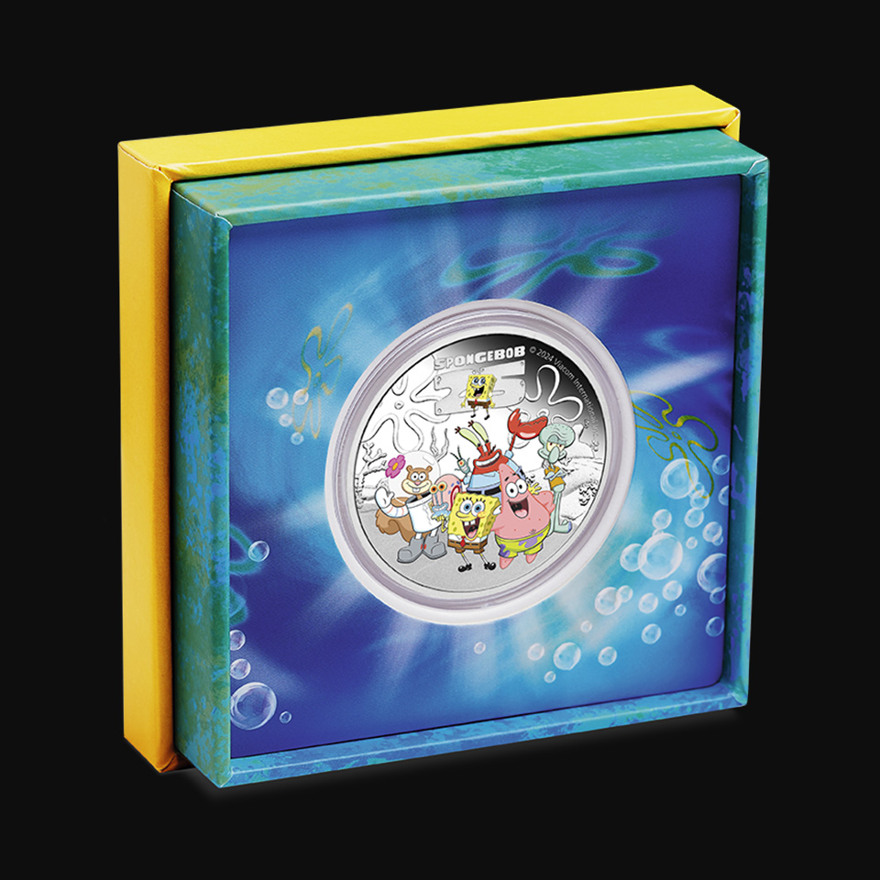 1 oz SpongeBob and Friends Silver Proof Coloured Coins* | Tavex