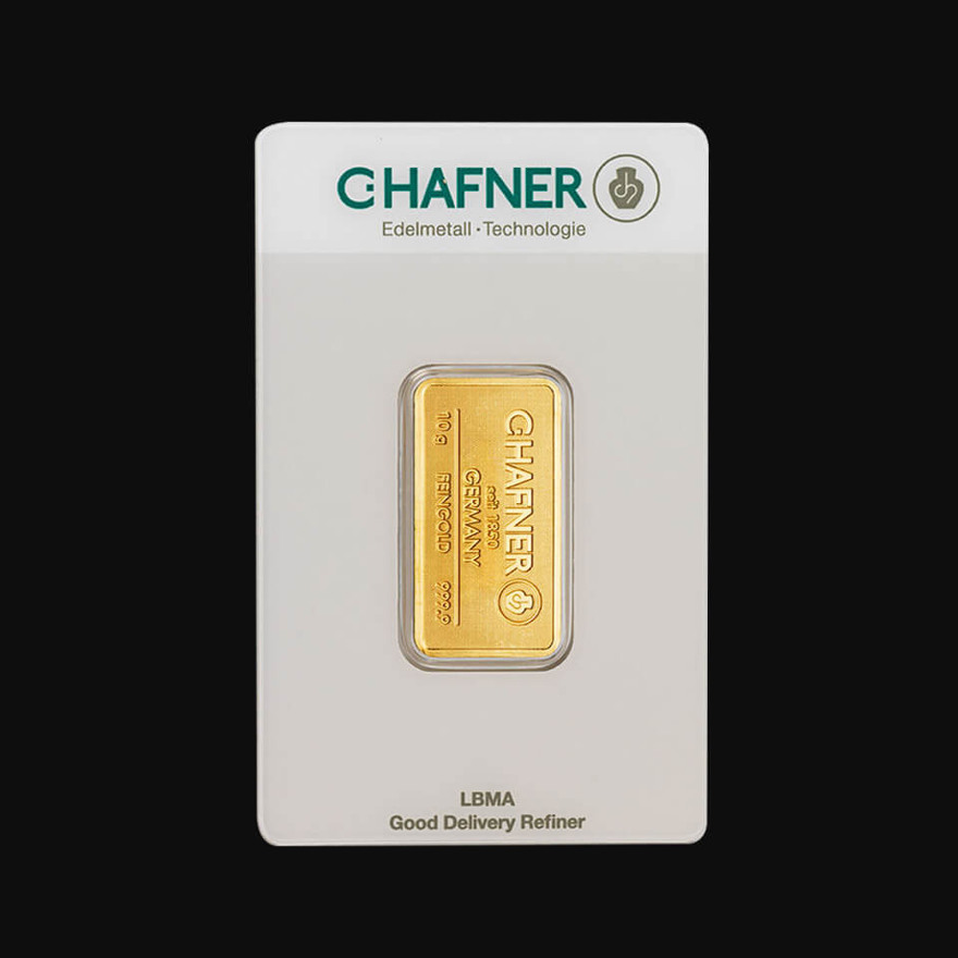 Sztabka złota 10g C.HAFNER | Tavex