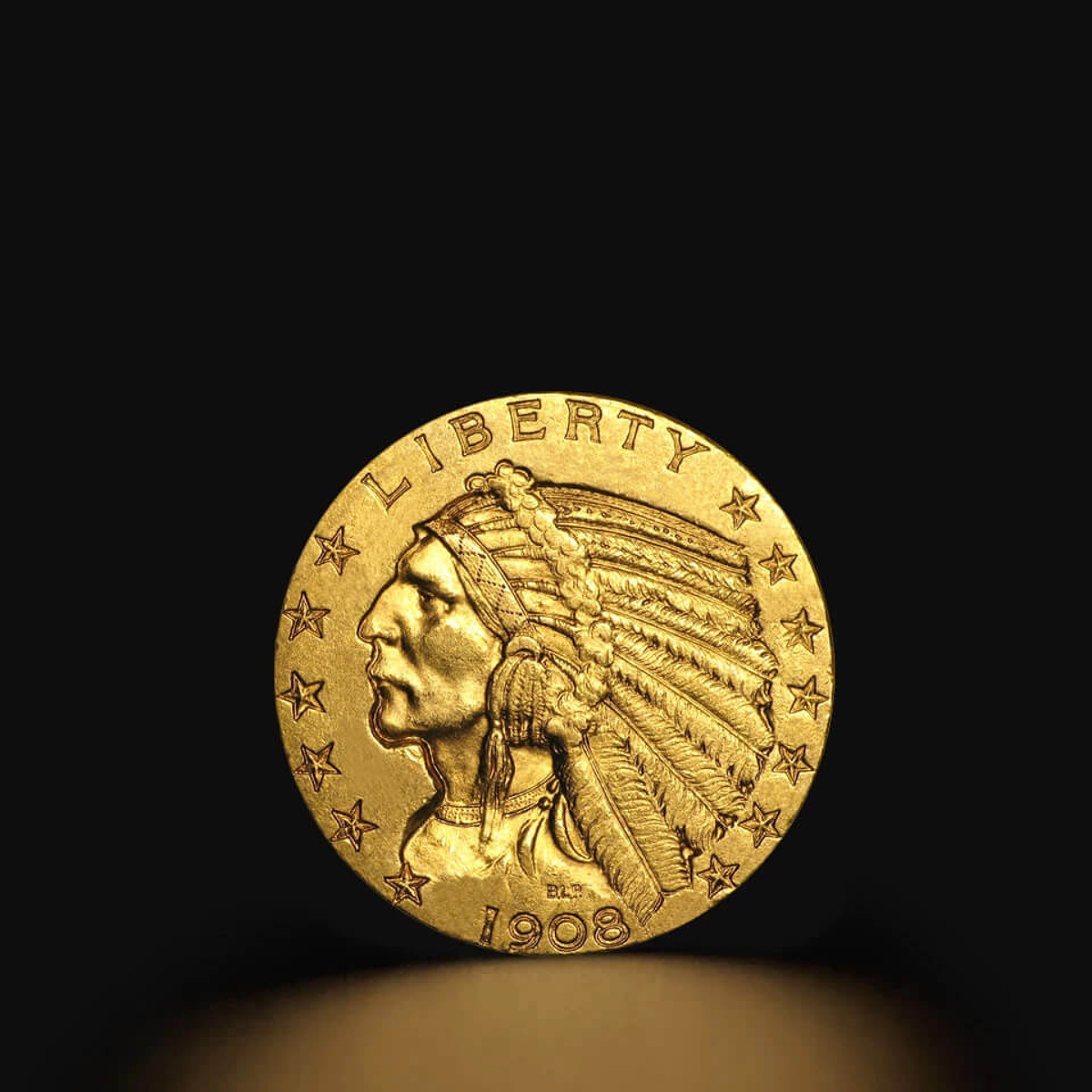 Złota moneta 5 dolarów Indianin 7,52 g | Tavex