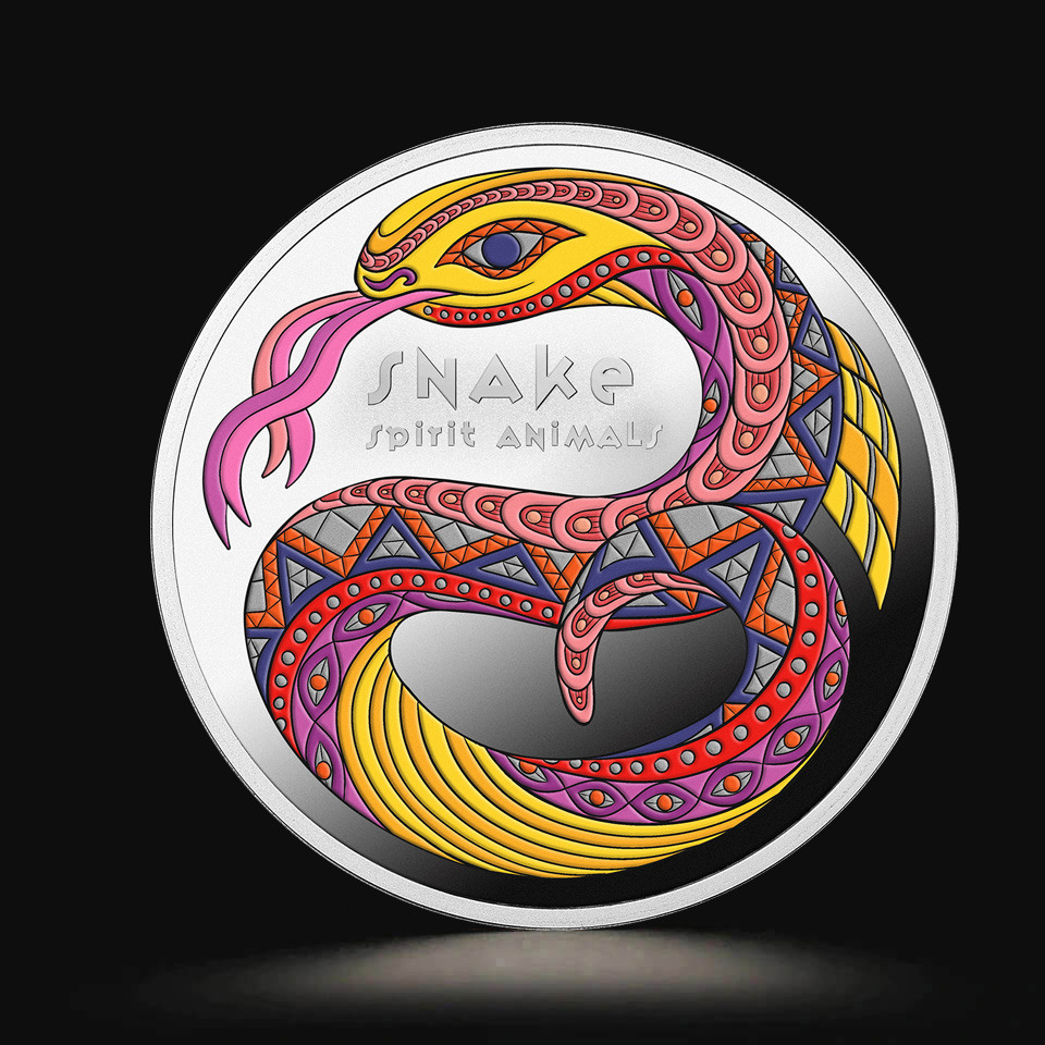 Spirit Animals Snake Silver Coin | Tavex